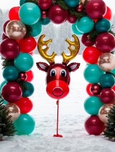 33 Christmas Balloon Arch Ideas: Dazzling Festive Designs To Deck Your ...