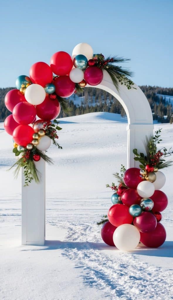 33 Christmas Balloon Arch Ideas: Dazzling Festive Designs To Deck Your ...