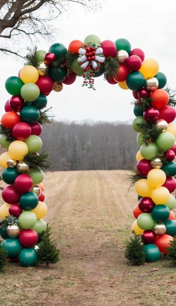 33 Christmas Balloon Arch Ideas: Dazzling Festive Designs To Deck Your ...