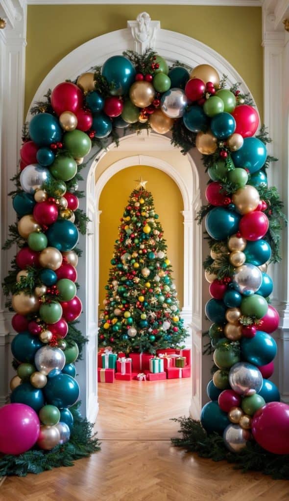 33 Christmas Balloon Arch Ideas: Dazzling Festive Designs To Deck Your ...