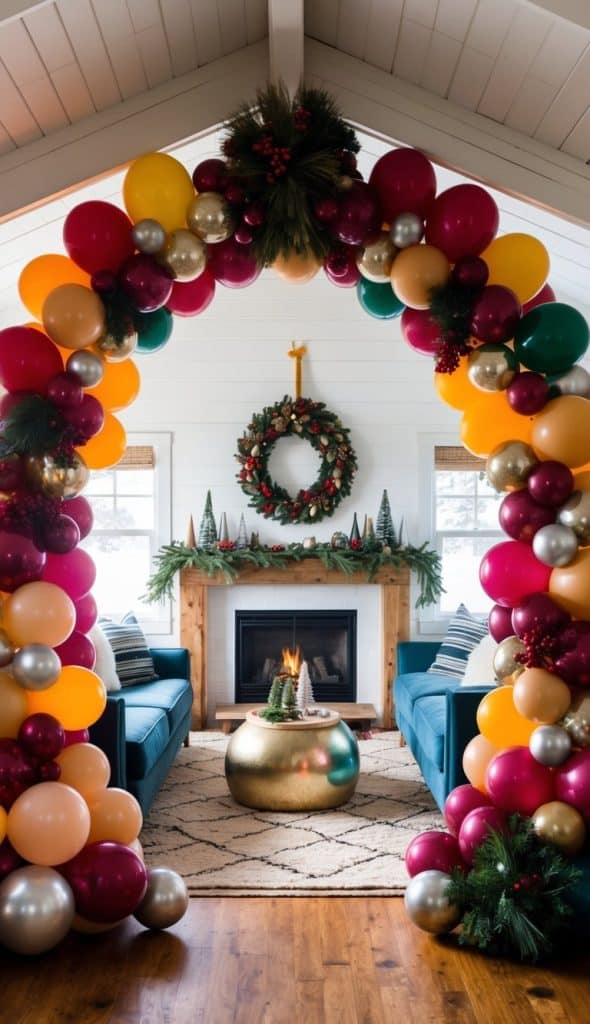 33 Christmas Balloon Arch Ideas: Dazzling Festive Designs To Deck Your ...