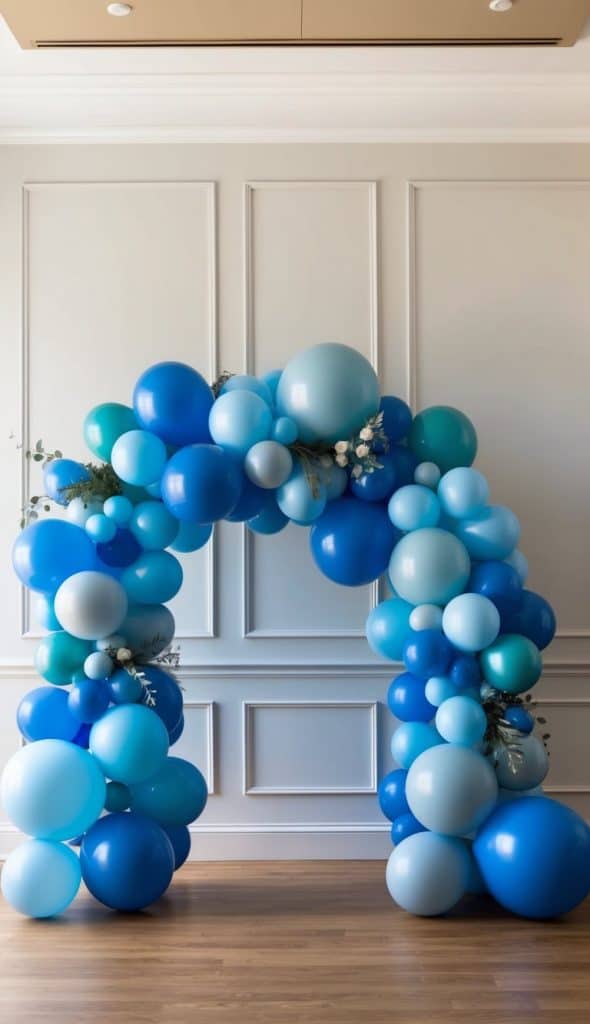 22 Blue Balloon Arch Ideas for Any Occasion - We Heart Decorating