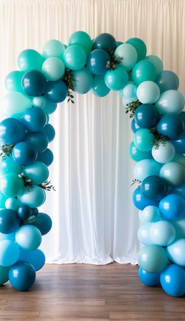 22 Blue Balloon Arch Ideas for Any Occasion - We Heart Decorating