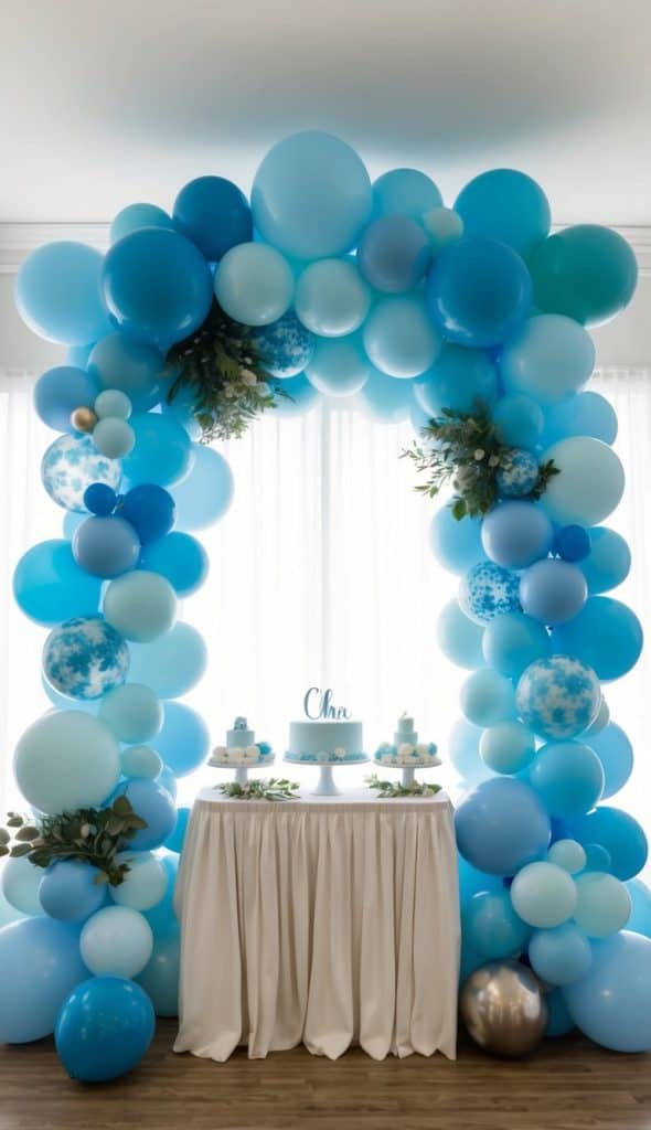 22 Blue Balloon Arch Ideas for Any Occasion - We Heart Decorating