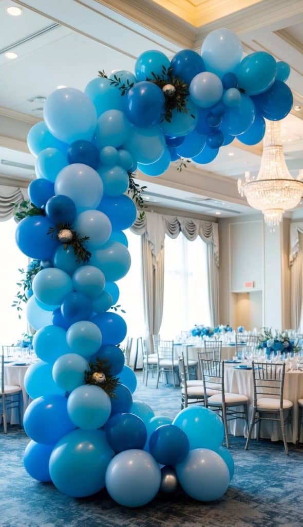 22 Blue Balloon Arch Ideas for Any Occasion - We Heart Decorating