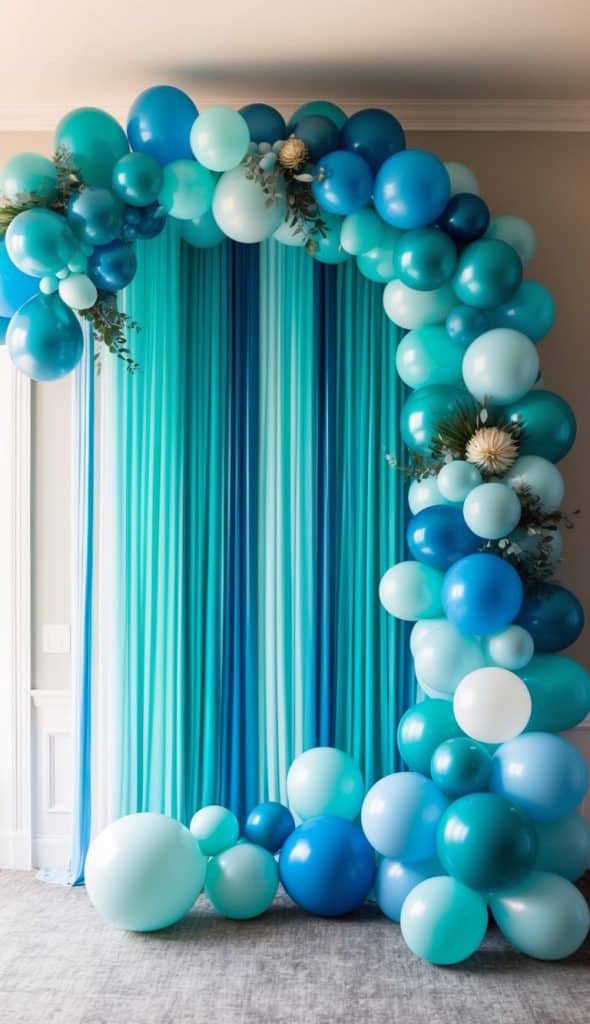 22 Blue Balloon Arch Ideas for Any Occasion - We Heart Decorating