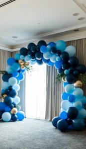 22 Blue Balloon Arch Ideas for Any Occasion - We Heart Decorating