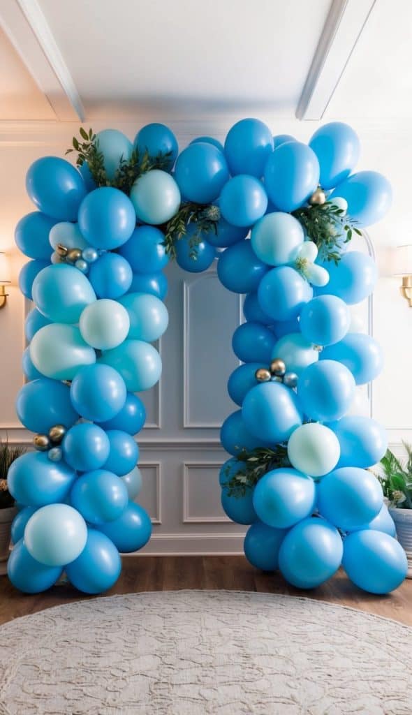 22 Blue Balloon Arch Ideas for Any Occasion - We Heart Decorating