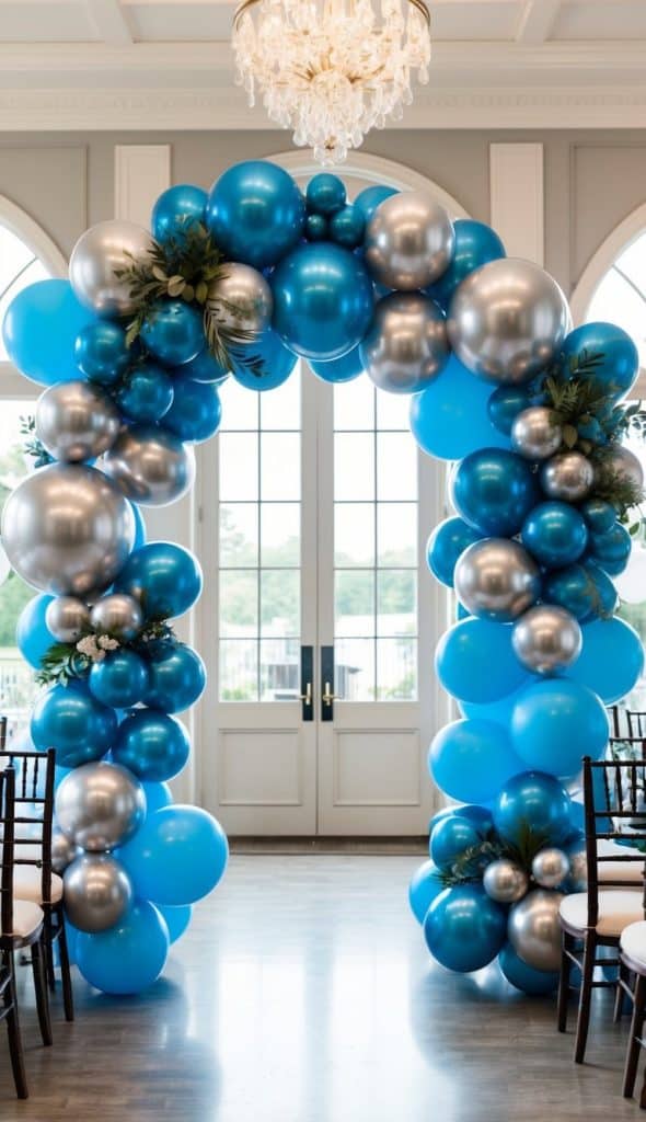 22 Blue Balloon Arch Ideas for Any Occasion - We Heart Decorating
