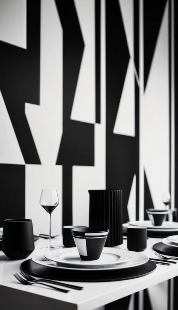 26 Black and White Tablescape Ideas: Chic Contrasts for Elegant Dining ...