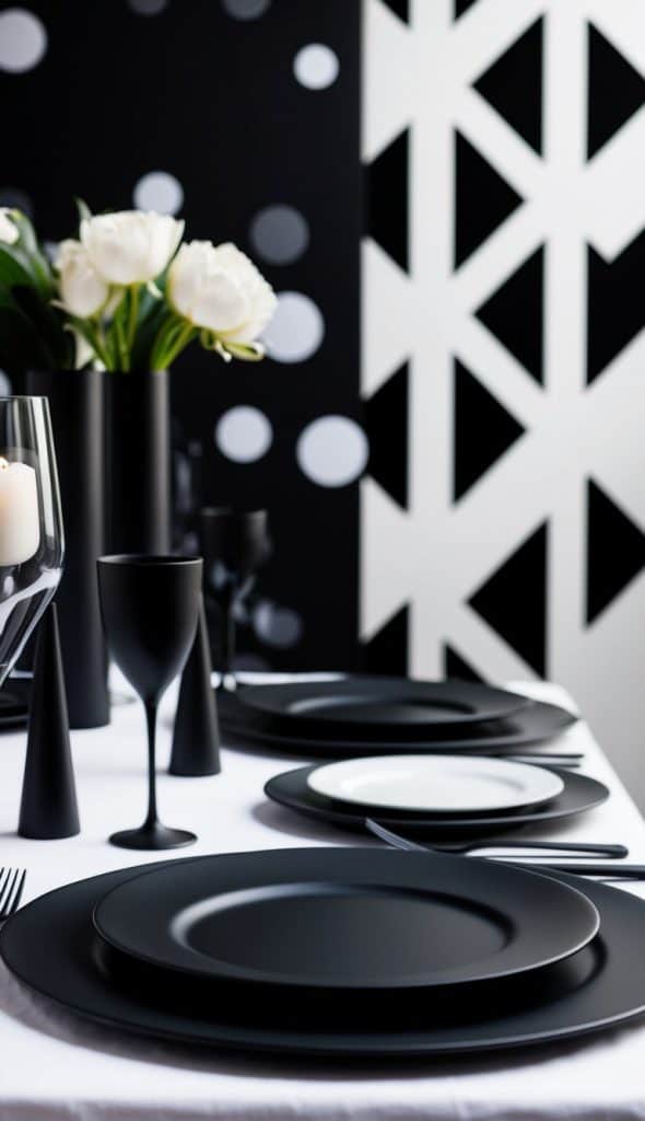 26 Black and White Tablescape Ideas: Chic Contrasts for Elegant Dining ...
