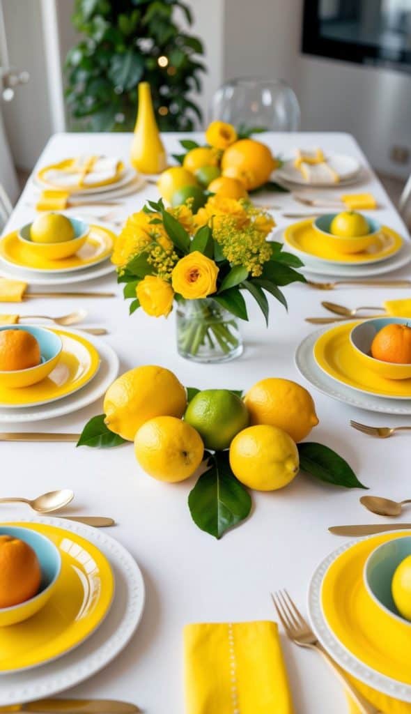 25 Lemon Tablescape Ideas: Zesty Designs for a Bright and Cheerful Dining Experience - We Heart ...