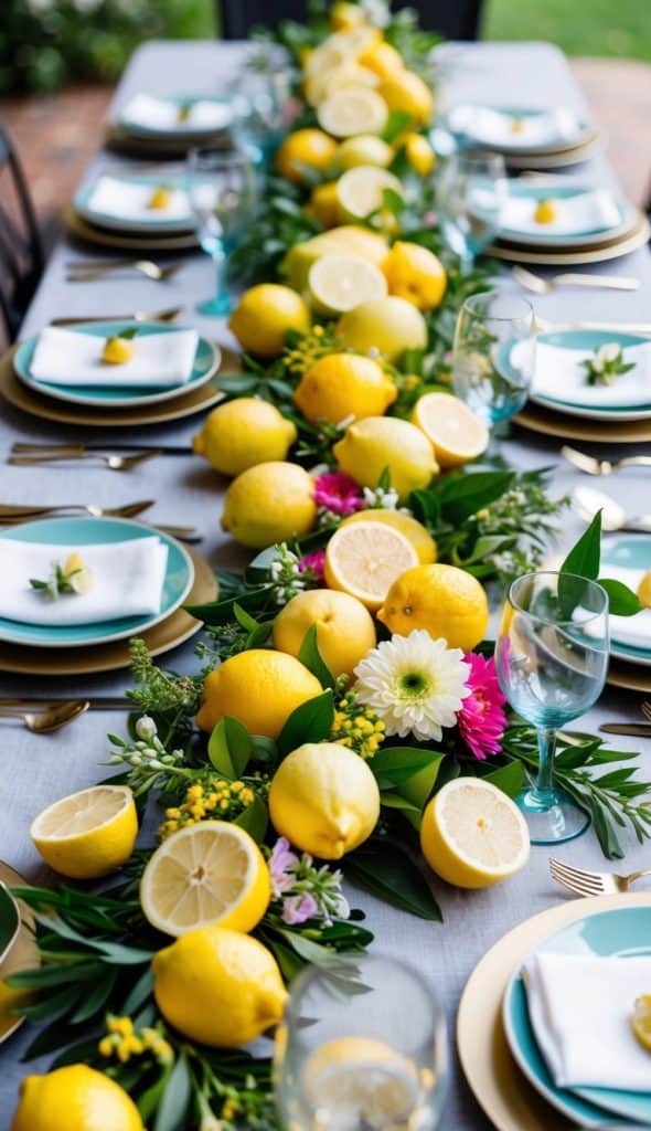 25 Lemon Tablescape Ideas: Zesty Designs for a Bright and Cheerful ...