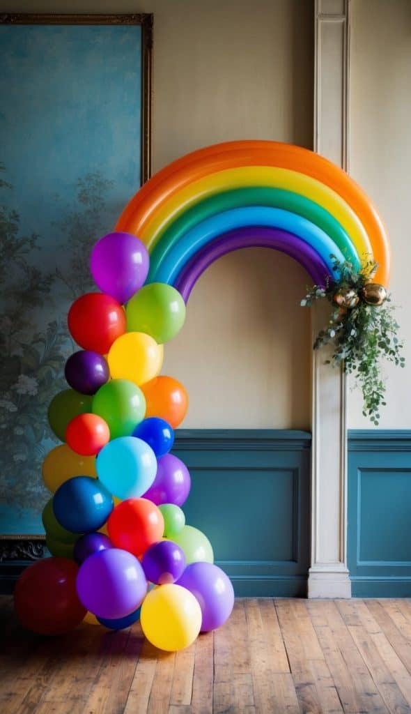 28 Rainbow Balloon Arch Ideas: Dazzling Designs for Joyful Celebrations ...
