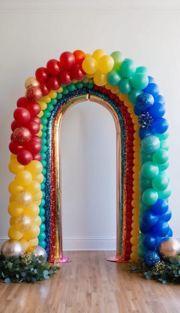 28 Rainbow Balloon Arch Ideas: Dazzling Designs for Joyful Celebrations ...