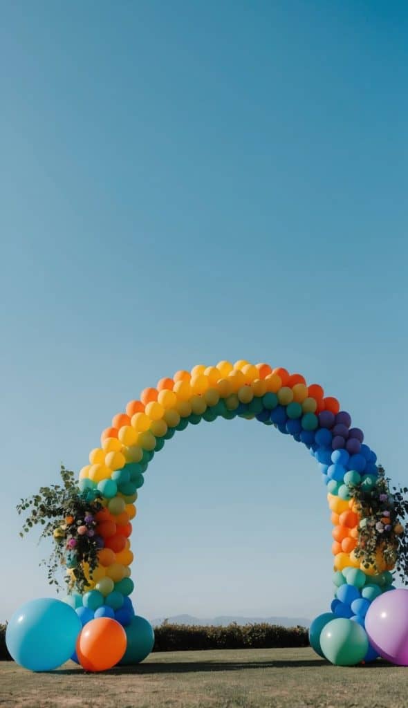 28 Rainbow Balloon Arch Ideas: Dazzling Designs for Joyful Celebrations ...