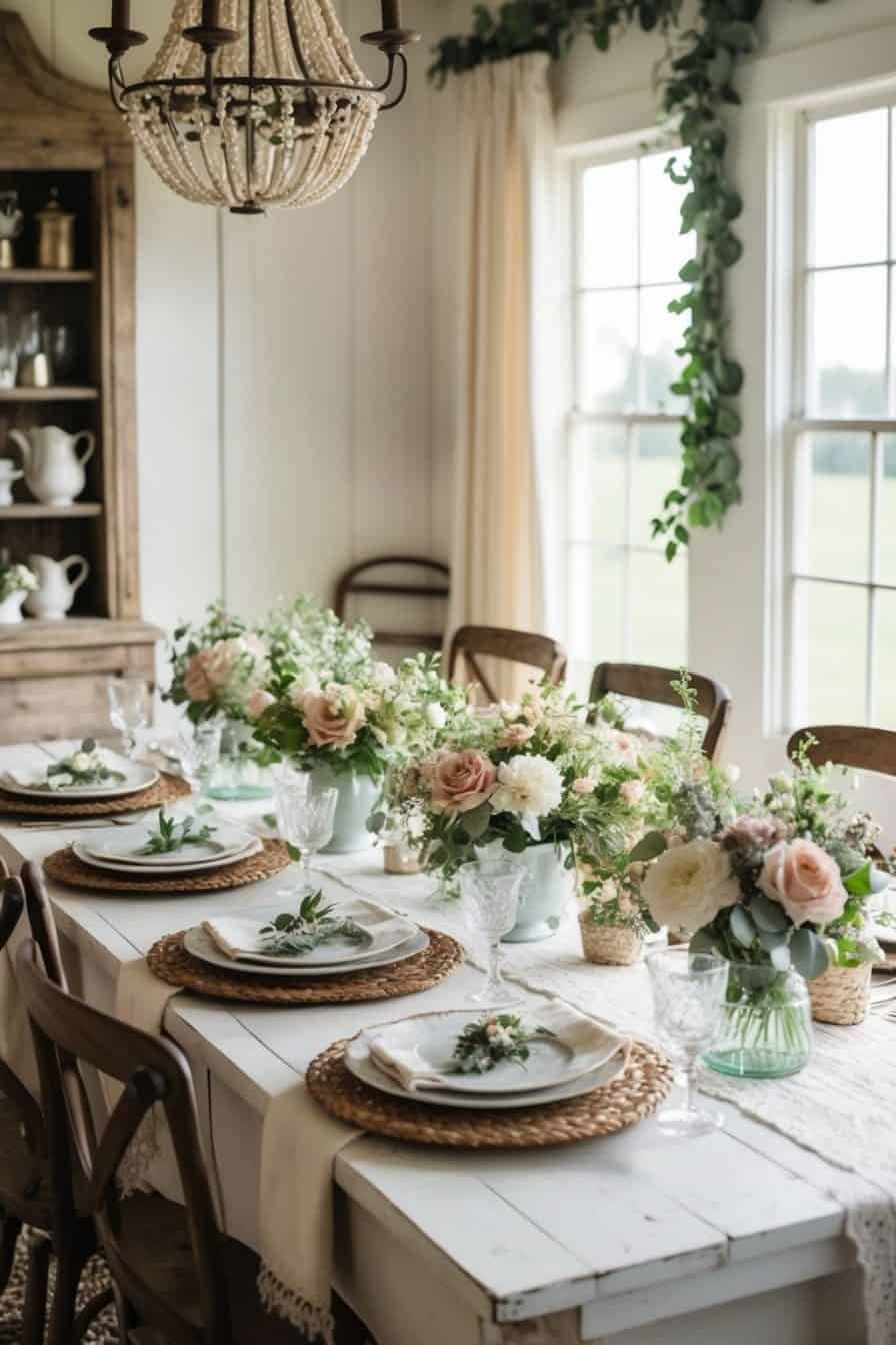 15 Farmhouse Tablescape Ideas: Simple and Charming Ways to Create a ...