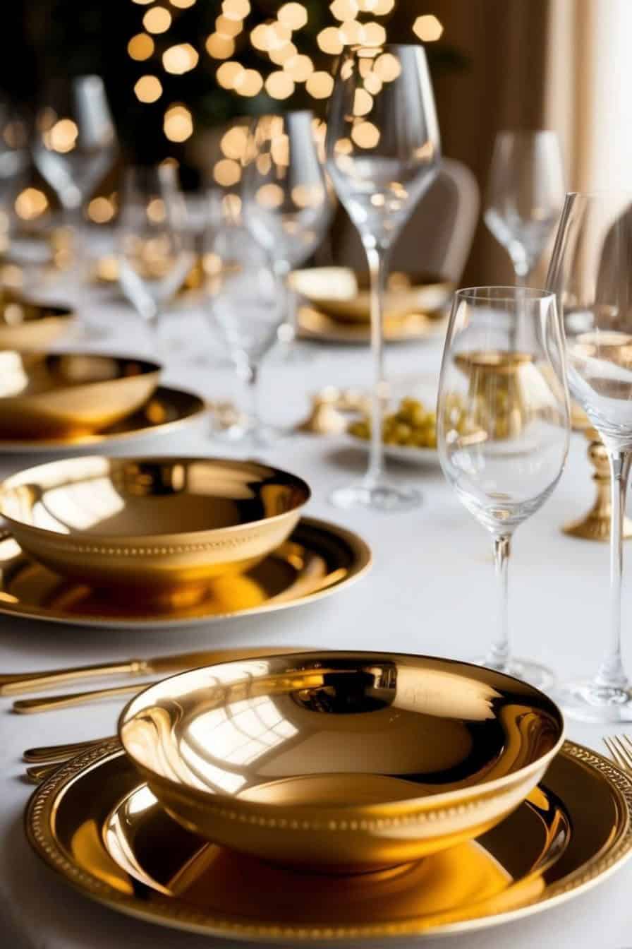 19 Gold Tablescape Ideas: Create Stunning Luxurious Dining Displays for ...