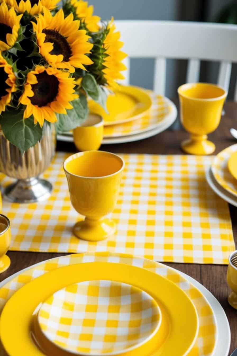41 Yellow Tablescape Ideas for a Warm and Cheerful Setting