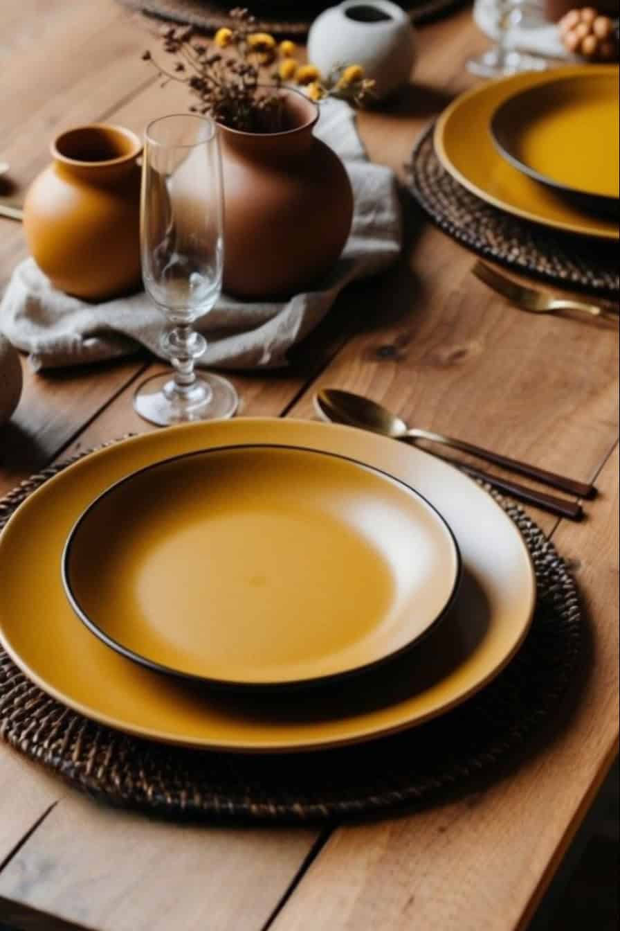 15 Brown Tablescape Ideas: Cozy Natural Dining with Rustic Wooden Touches