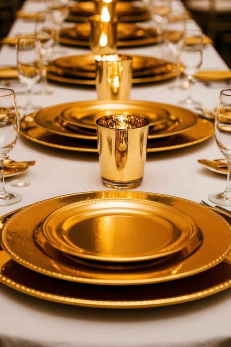 19 Gold Tablescape Ideas: Create Stunning Luxurious Dining Displays for ...