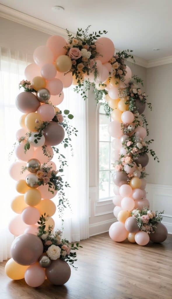 34 Bridal Shower Balloon Arch Ideas: Elegant Designs to Celebrate the ...