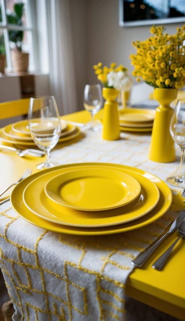41 Yellow Tablescape Ideas for a Warm and Cheerful Setting