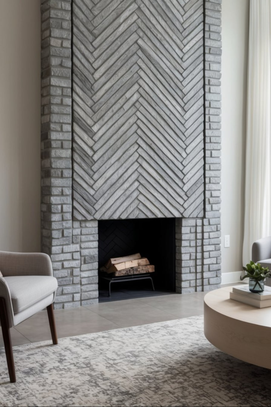 21 Herringbone Brick Fireplace Ideas: Stunning Patterns to Transform ...