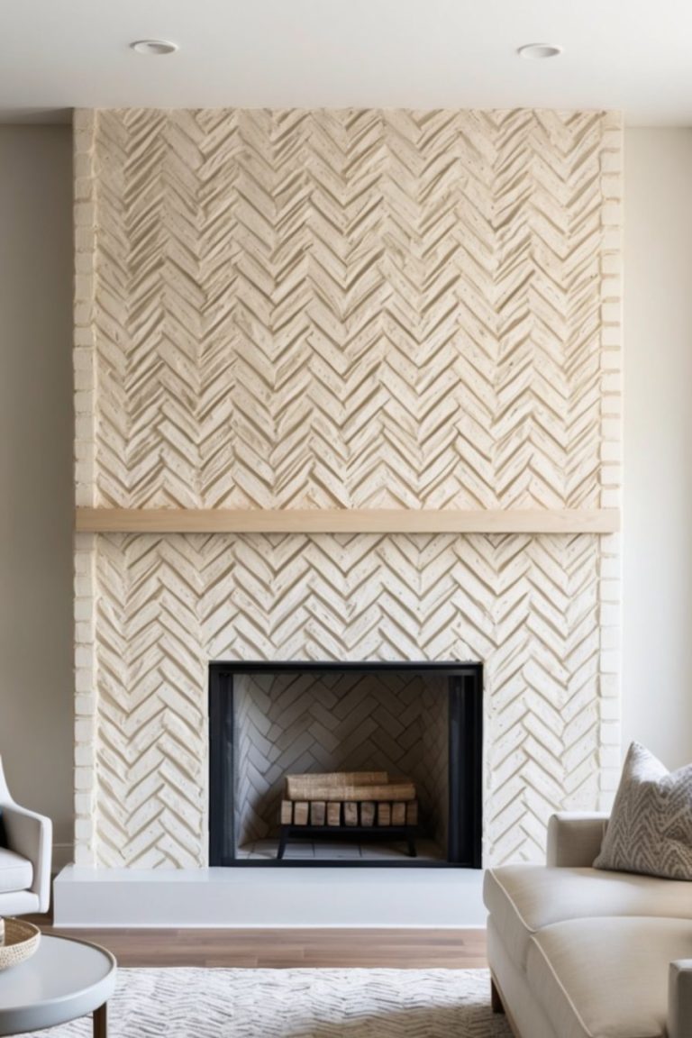 21 Herringbone Brick Fireplace Ideas: Stunning Patterns to Transform ...