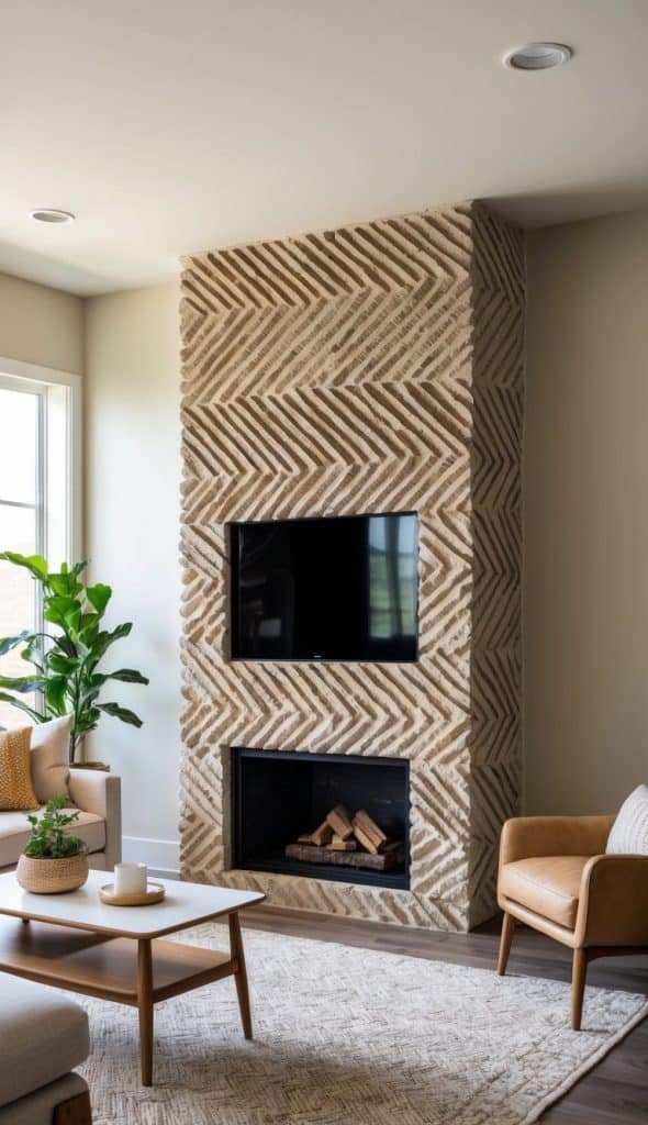 21 Herringbone Brick Fireplace Ideas: Stunning Patterns to Transform ...