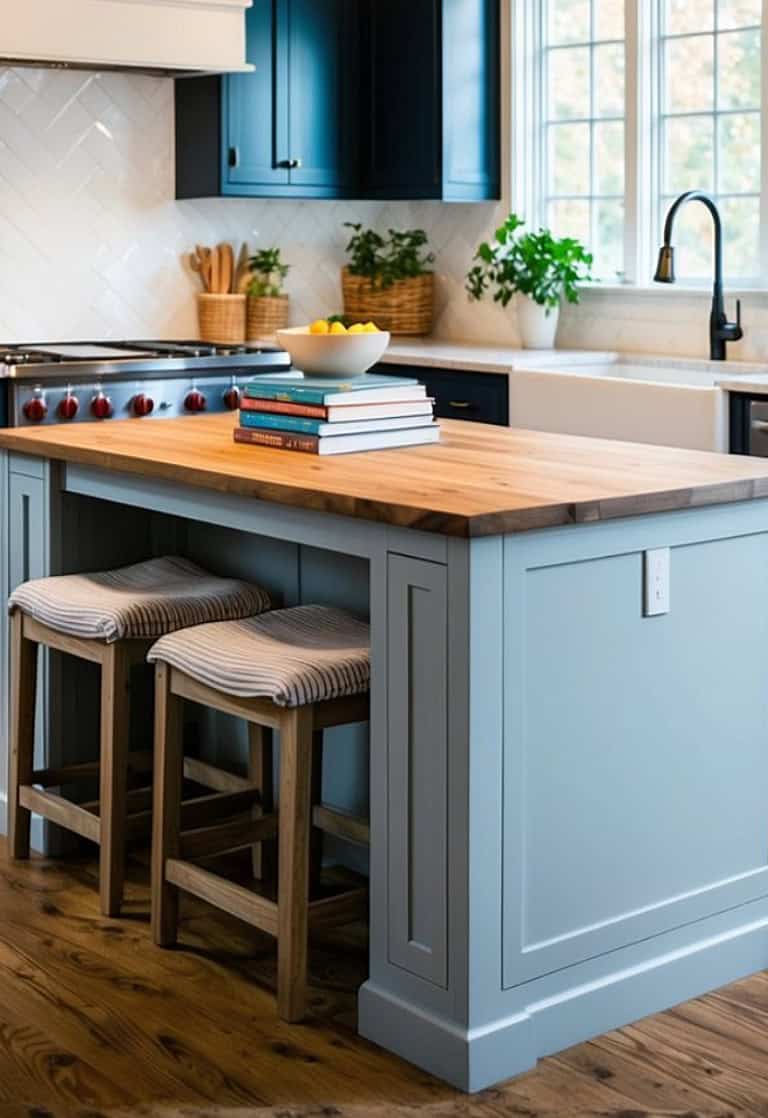 21 Kitchen Island Bench Ideas for a Cozy, Chic, & Practical Space - We ...