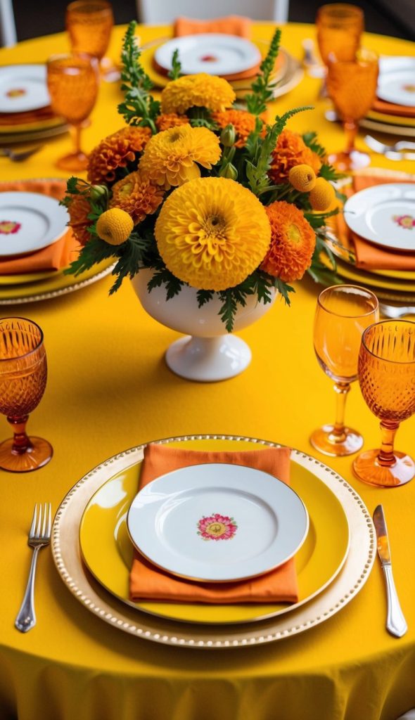 41 Yellow Tablescape Ideas for a Warm and Cheerful Setting