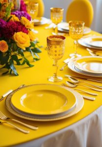 41 Yellow Tablescape Ideas for a Warm and Cheerful Setting